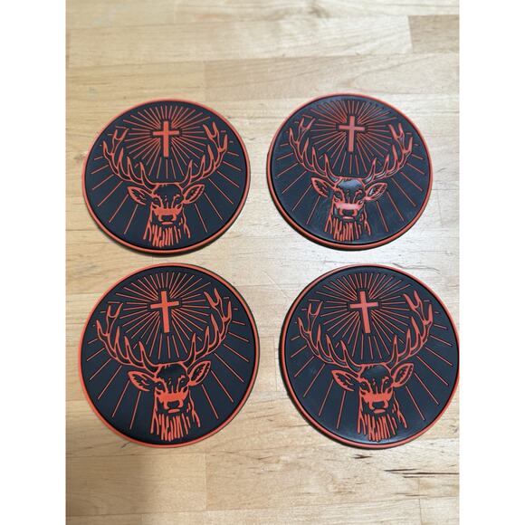 Jagermeister | Other | Jagermeister Coaster Lot Of 4 Rubber Classic ...